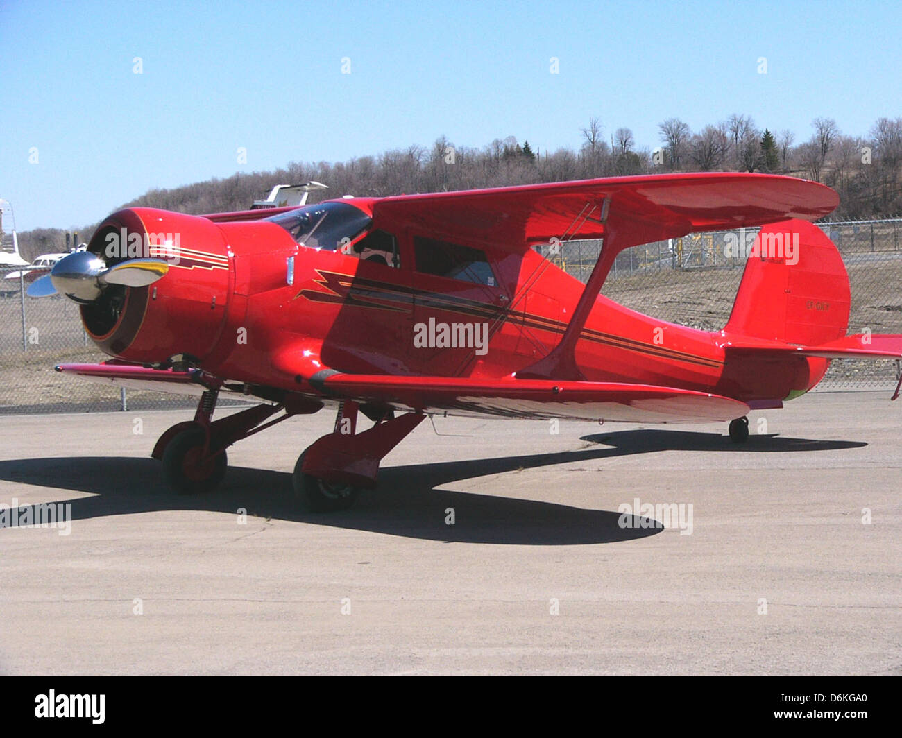 The Beechcraft Model 17 Staggerwing CF-GKY is a classic American ...