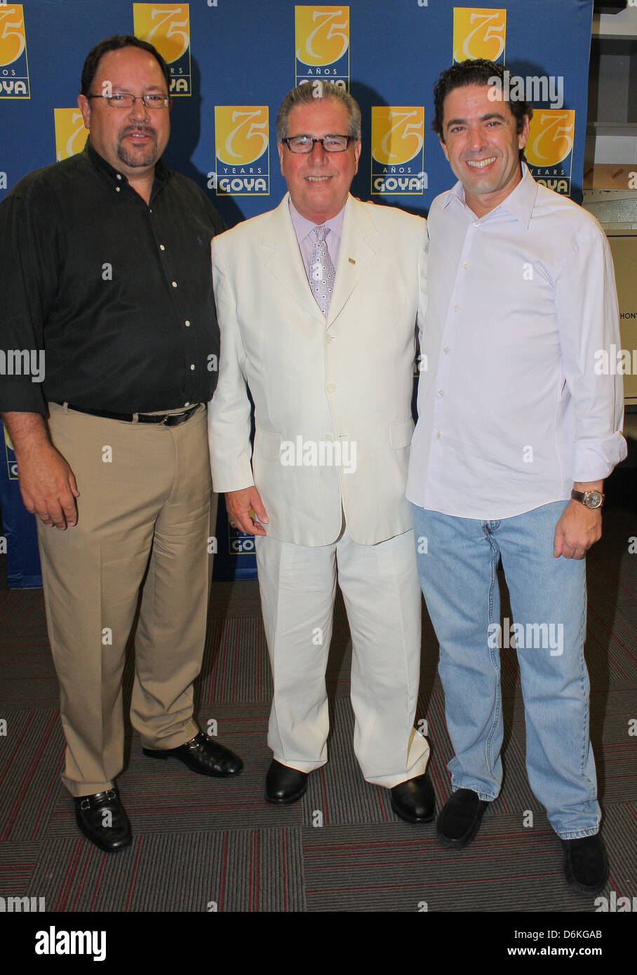 Robert Unanue, Armando Martinez, Francisco Unanue of Goya Foods ...