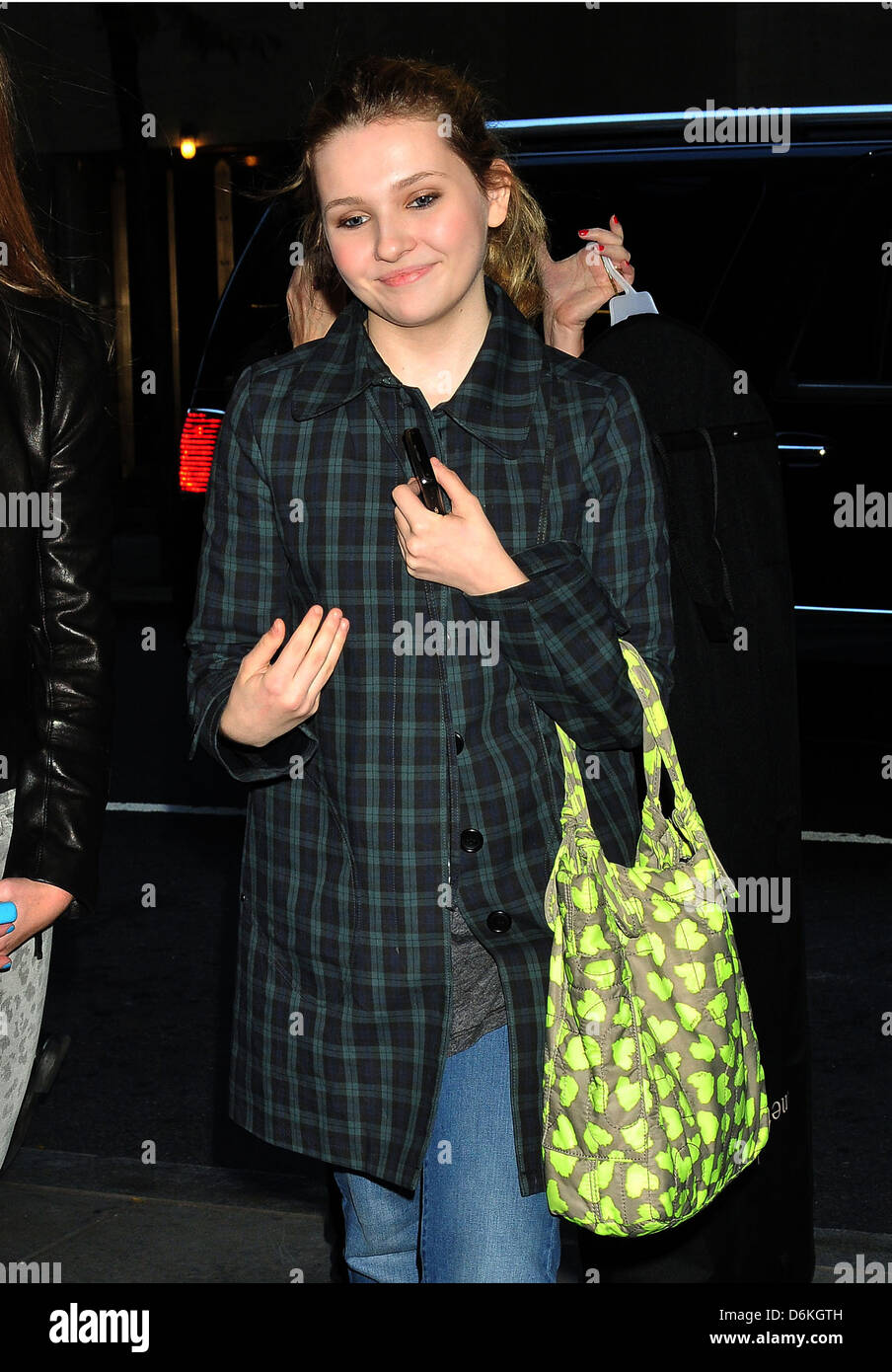 Abigail Breslin leaving NBC studios in Manhattan New York City, USA ...