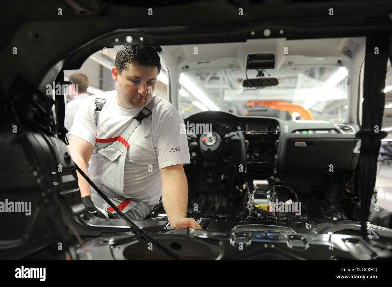 Ingolstadt, Germany, car production at Audi AG in Ingolstadt ...