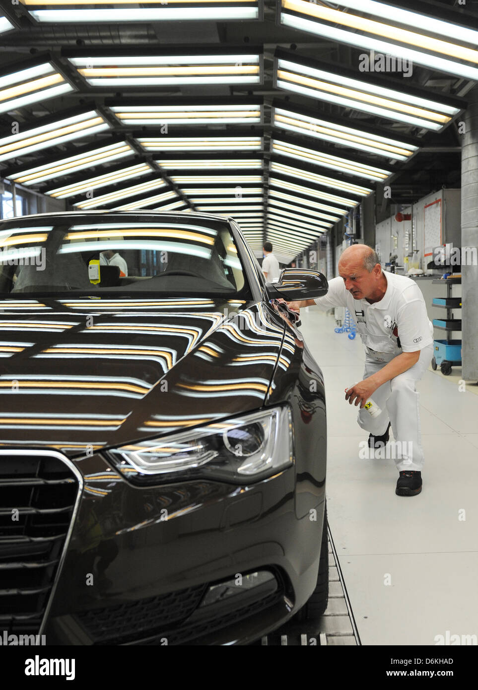 Ingolstadt, Germany, car production at Audi AG in Ingolstadt ...