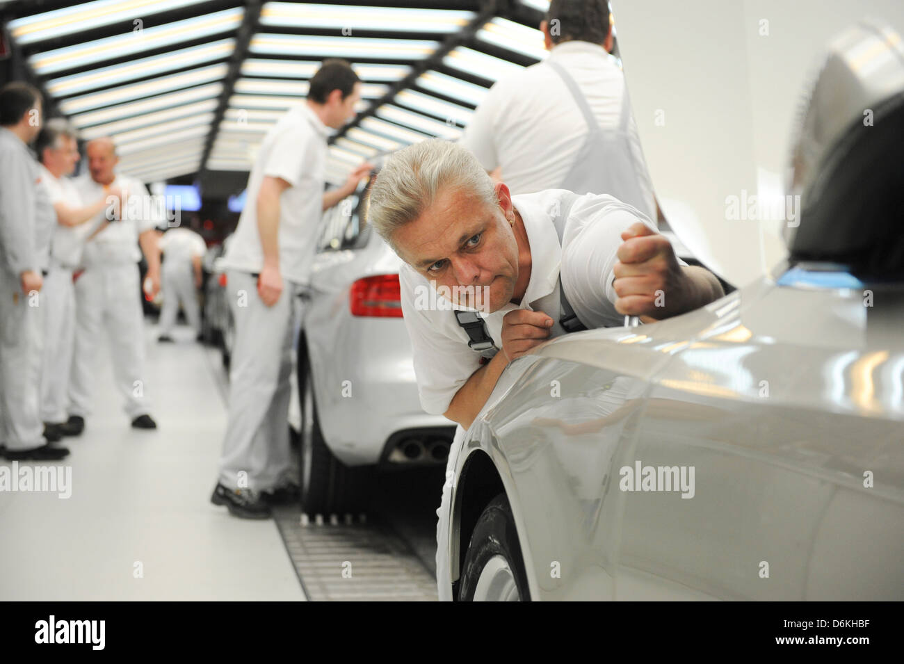 Ingolstadt, Germany, car production at Audi AG in Ingolstadt ...