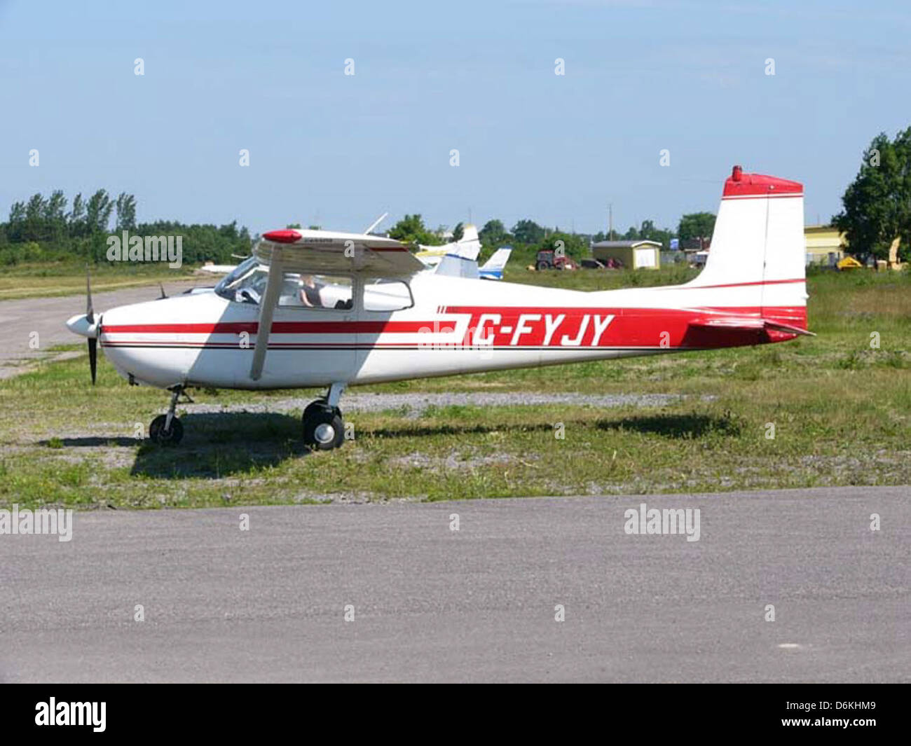 The 1957 model Cessna 172 Skyhawk, a light aircraft known for its ...