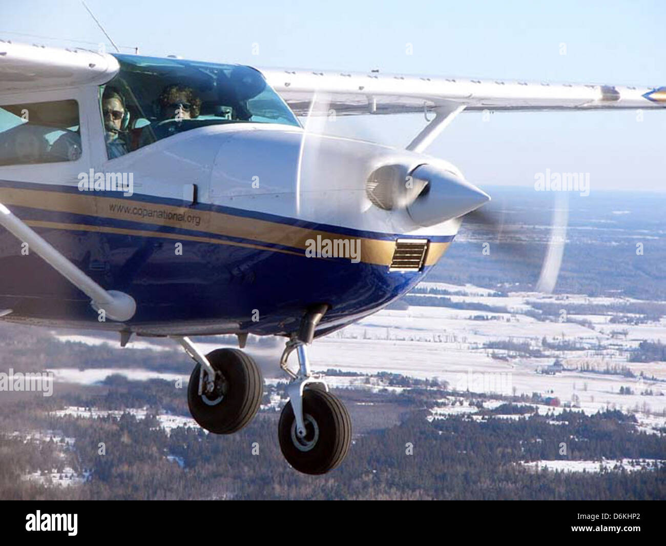 This image shows a Cessna 182 aircraft equipped with vortex generators ...