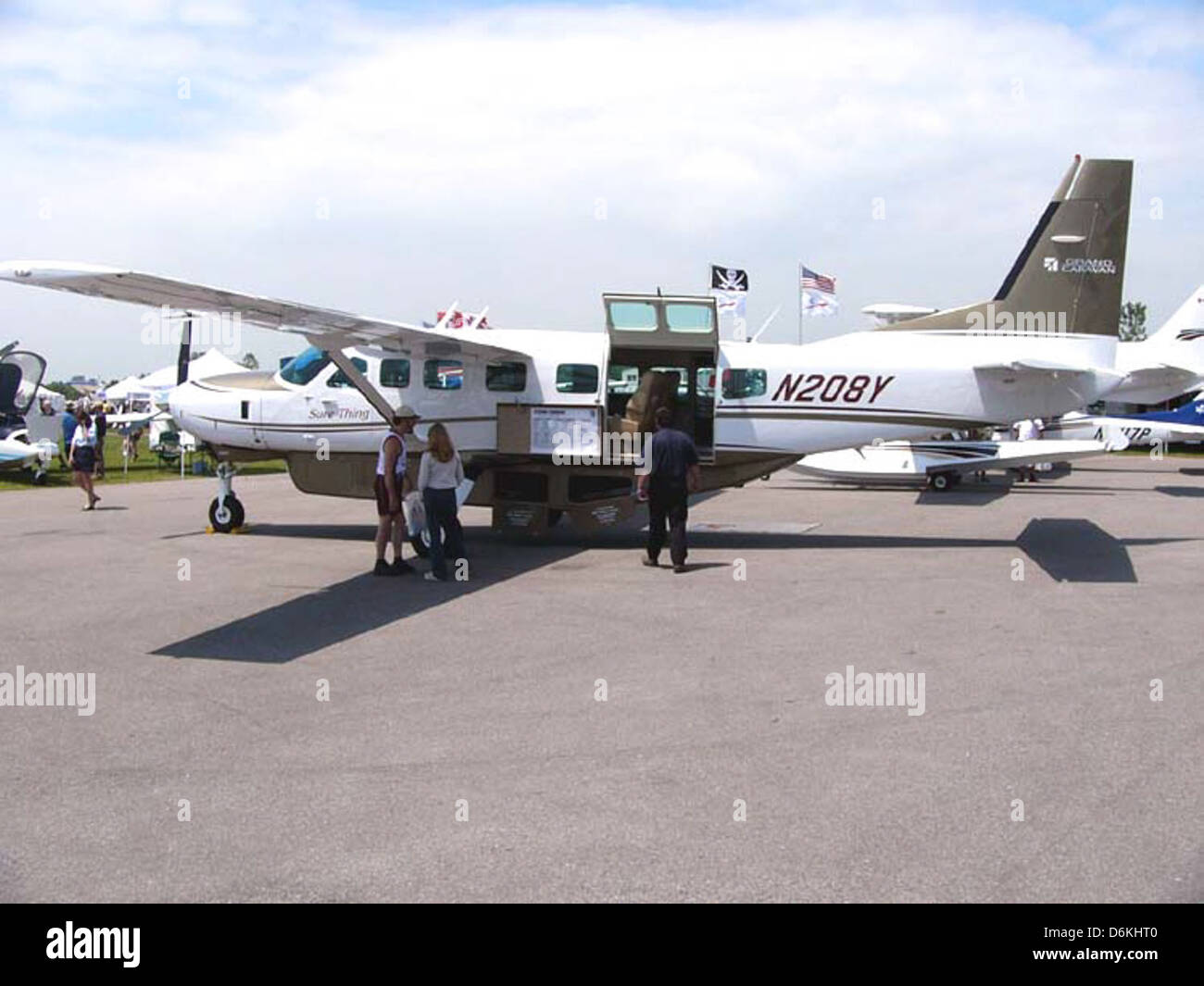 This image shows the Cessna 208B Grand Caravan, a single-engine ...
