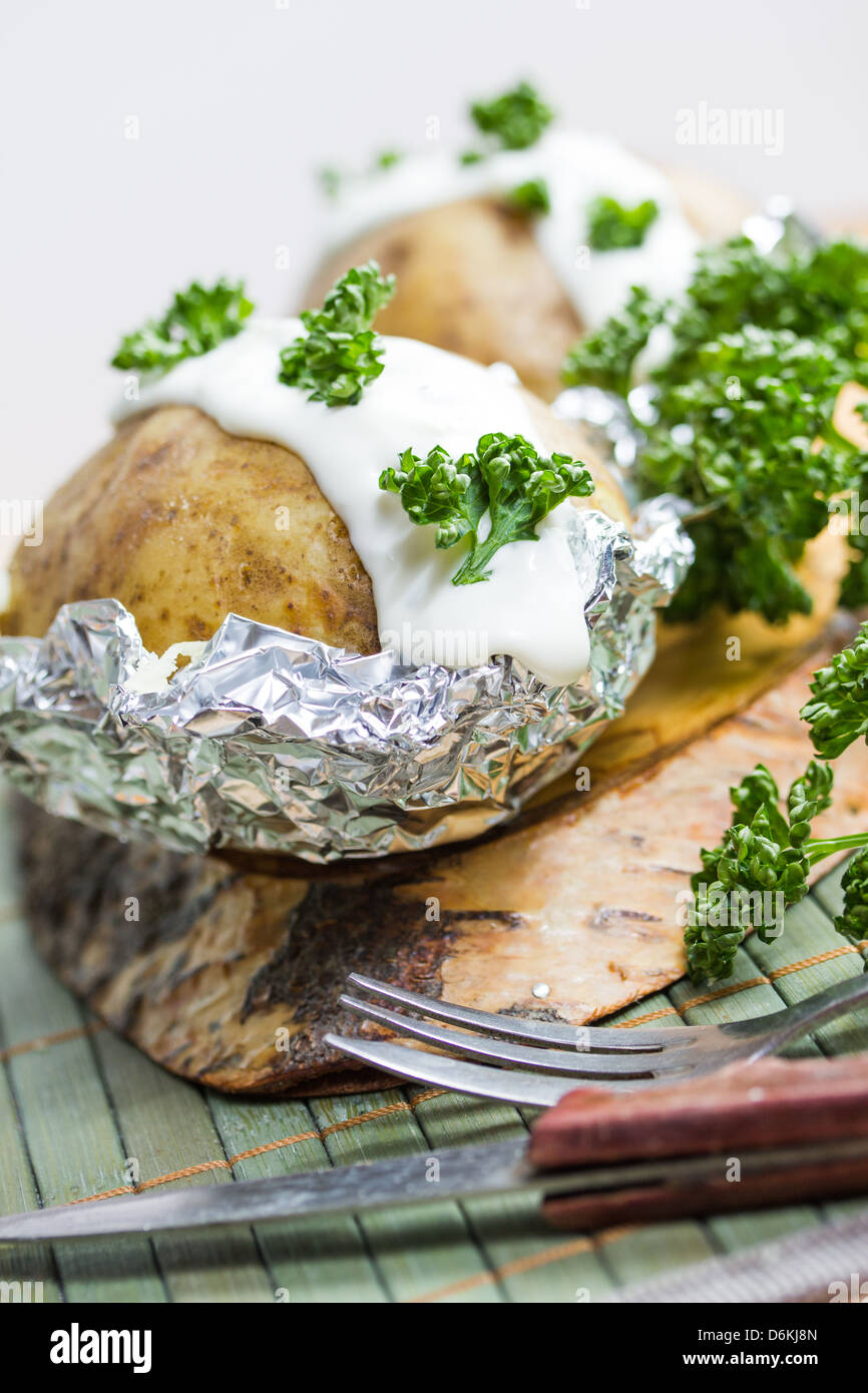 fresh baked potato Stock Photo - Alamy