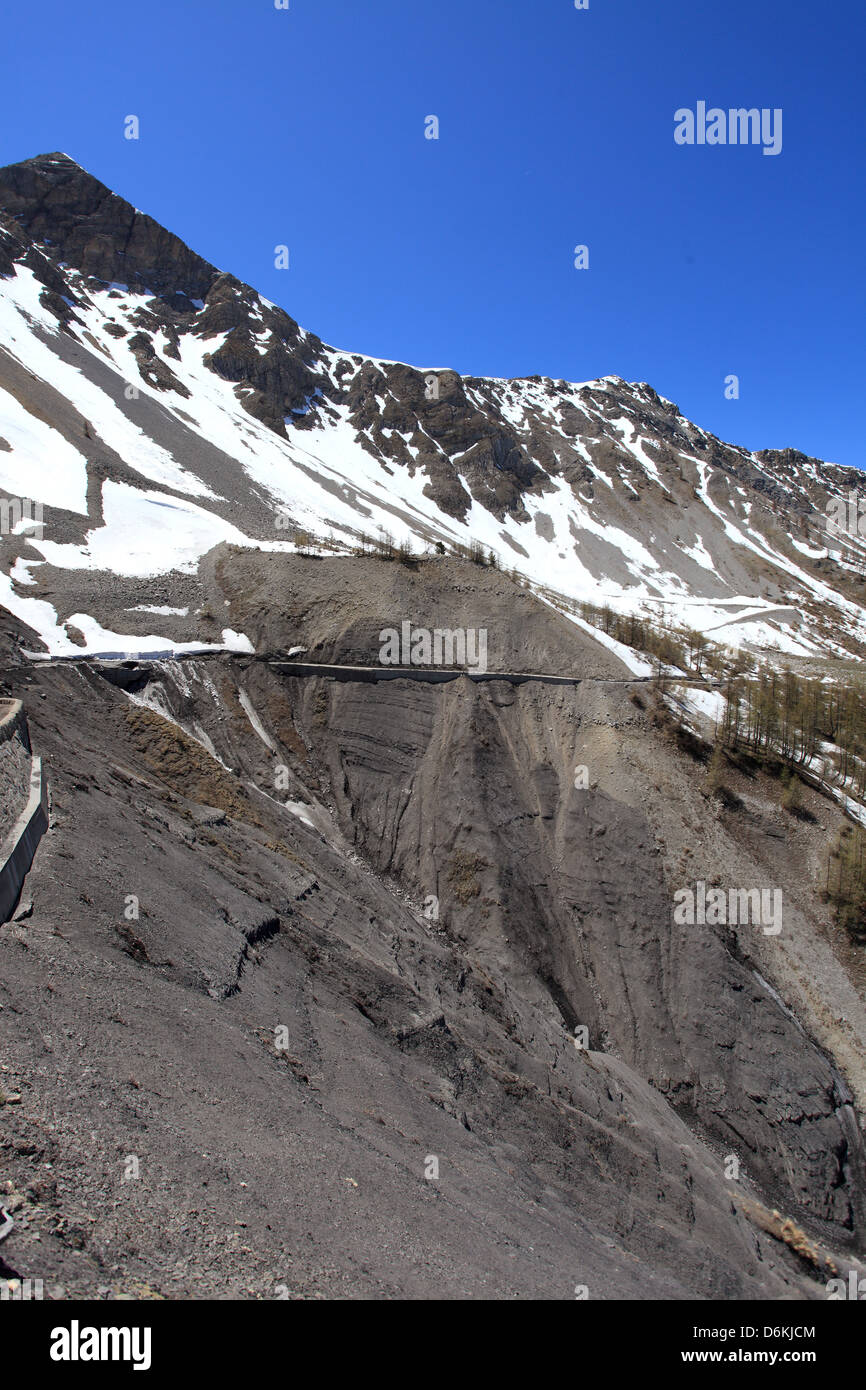 The Col des Champs pass in the Alpes de Haute Provence, 04, PACA ...