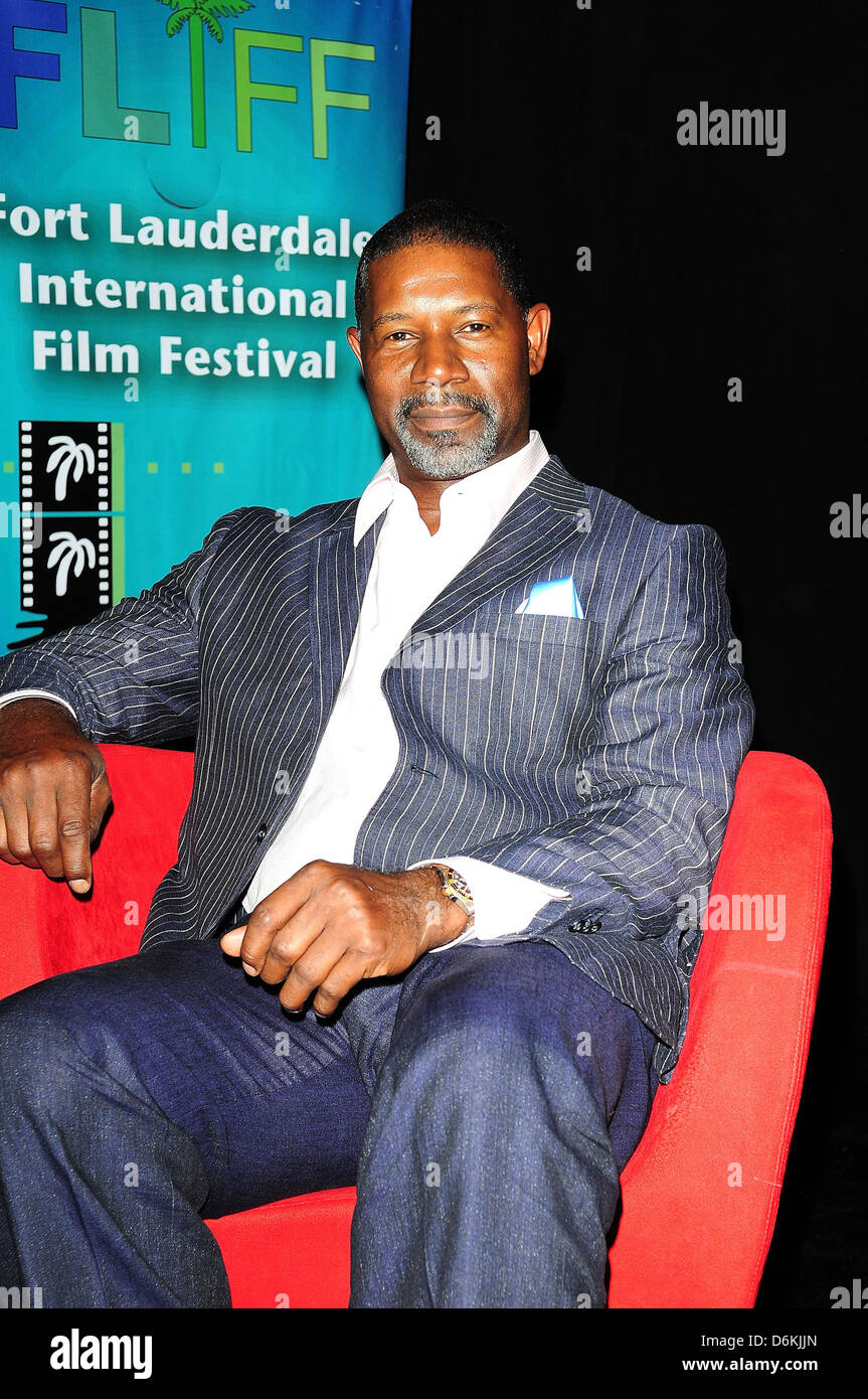 Actor Dennis Haysbert receives a Career Achievement Award during the ...