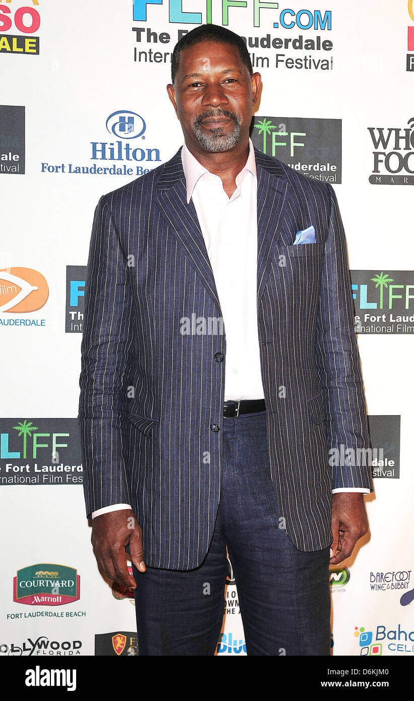 Actor Dennis Haysbert receives a Career Achievement Award during the ...