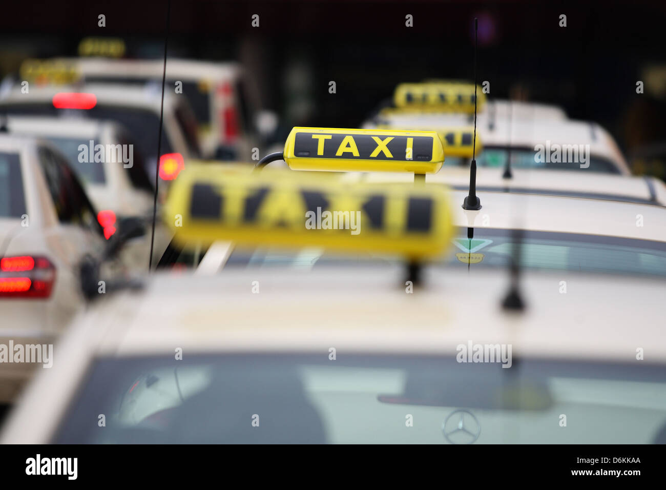 Berlin, Germany, taxi stand at the airport Tegel Stock Photo - Alamy
