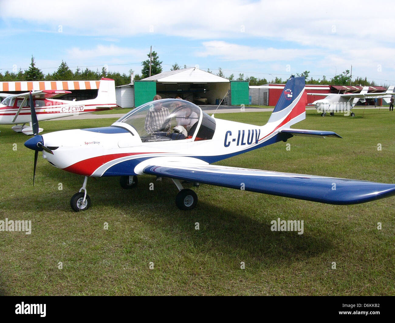 Evektor-Aerotechnik SportStar Light Aircraft Stock Photo Alamy ...