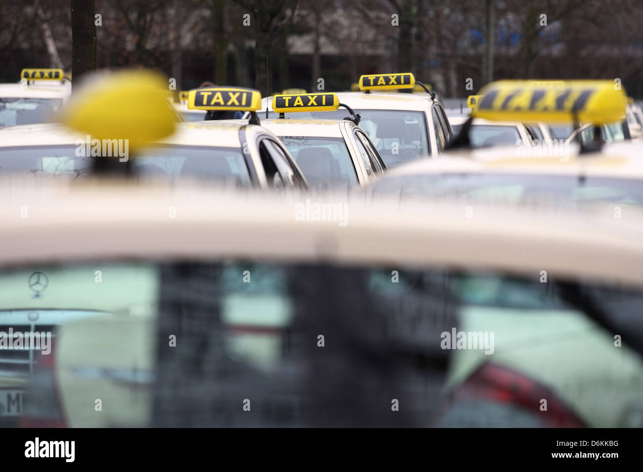 Berlin, Germany, taxi stand at the airport Tegel Stock Photo - Alamy