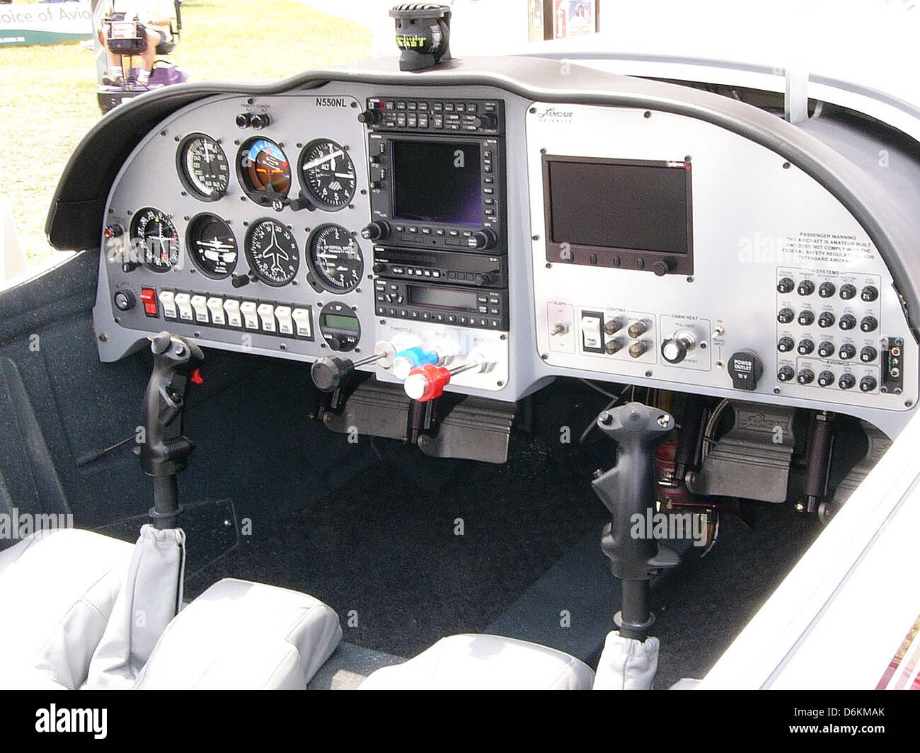 The instrument panel of a Lancair Legacy FG N550NL, a high-performance ...
