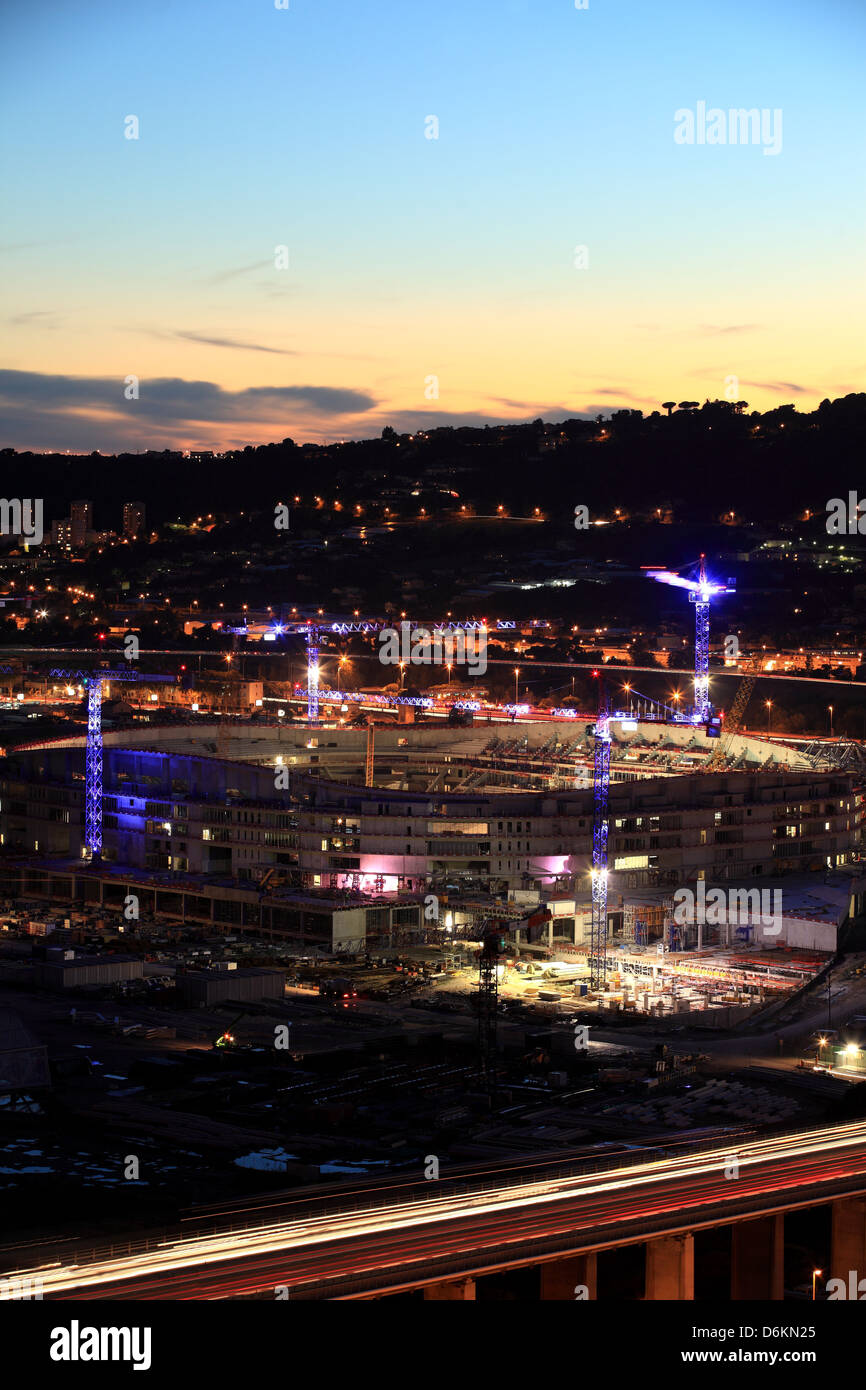The construction of the Allianz riviera stadium in Nice Stock Photo - Alamy