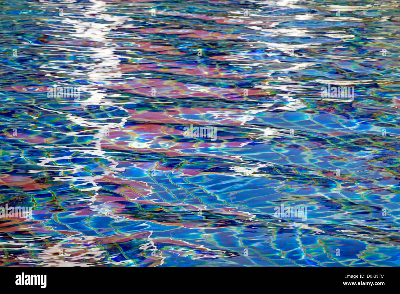 Reflections in swimming pool Stock Photo - Alamy