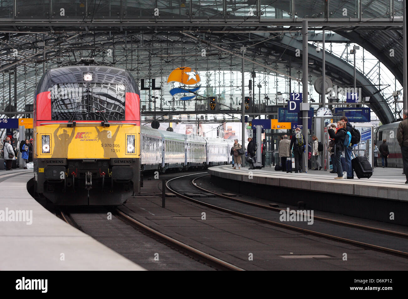 train arriving in Germany colors on the occasion of the press ...