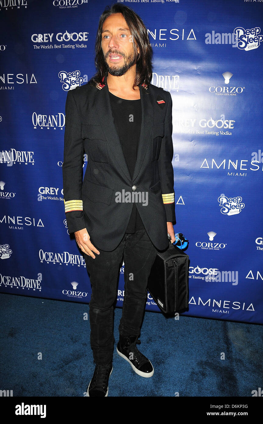 Owner/ DJ Bob Sinclar attends Amnesia Nightclub Grand Opening Miami ...