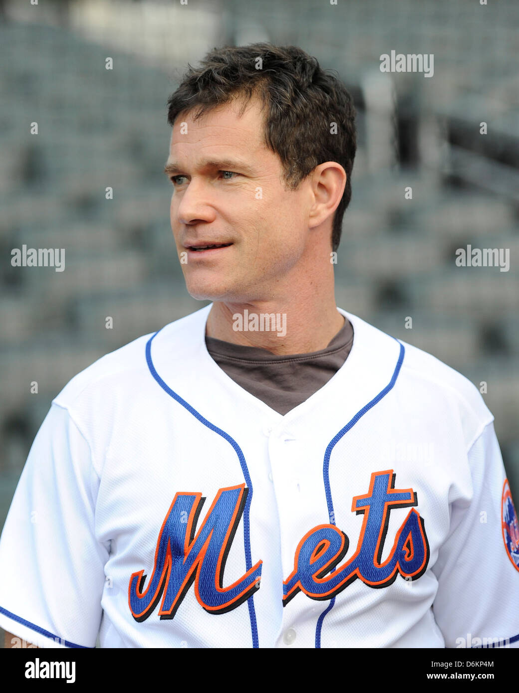 Dylan Walsh 'Without a Trace' stars at Citi Field to watch the New York ...