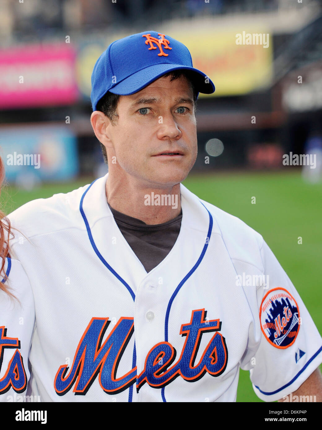 Dylan Walsh 'Without a Trace' stars at Citi Field to watch the New York ...