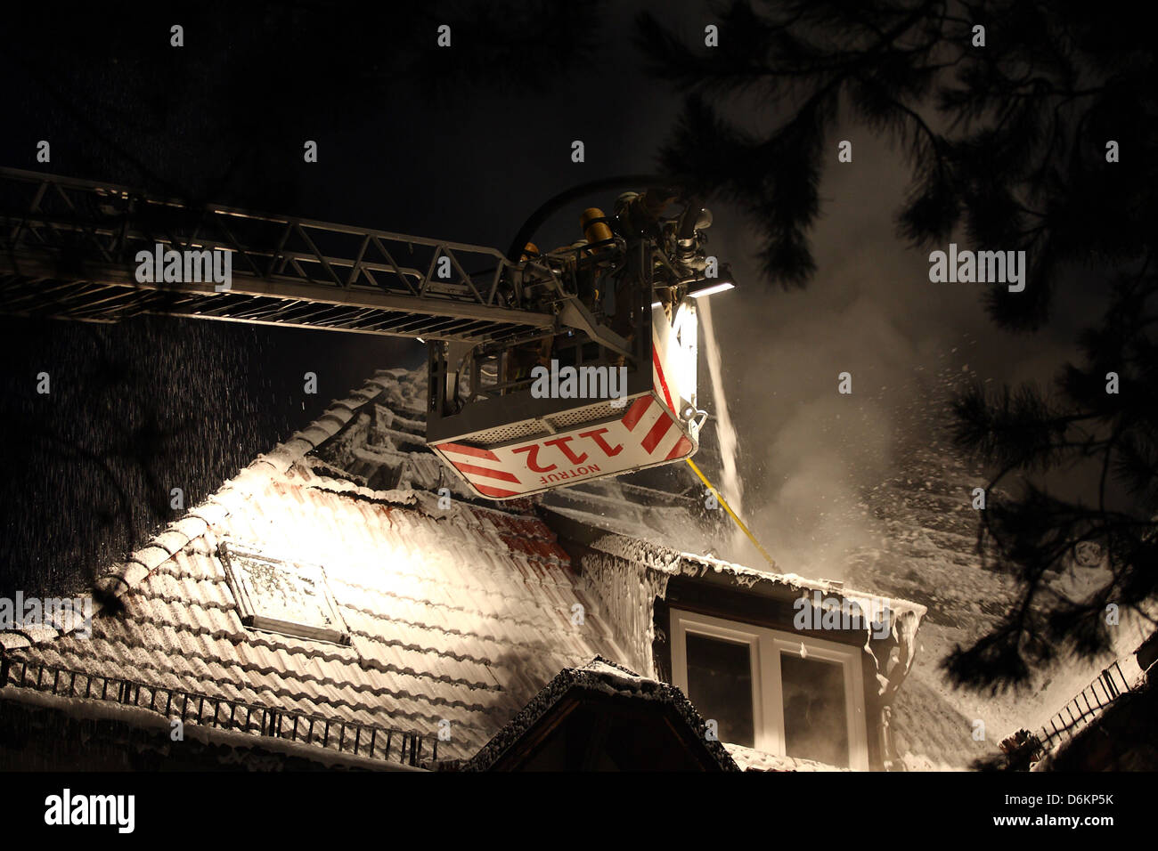 Berlin, Germany, firefighters combatted a roof fire Stock Photo - Alamy