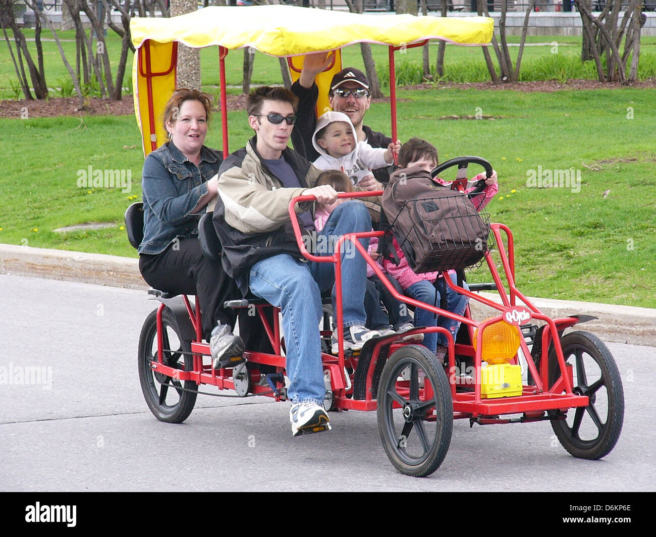 The Quadricycle Intl Q-cycle-6 is a compact, four-wheeled cycle ...