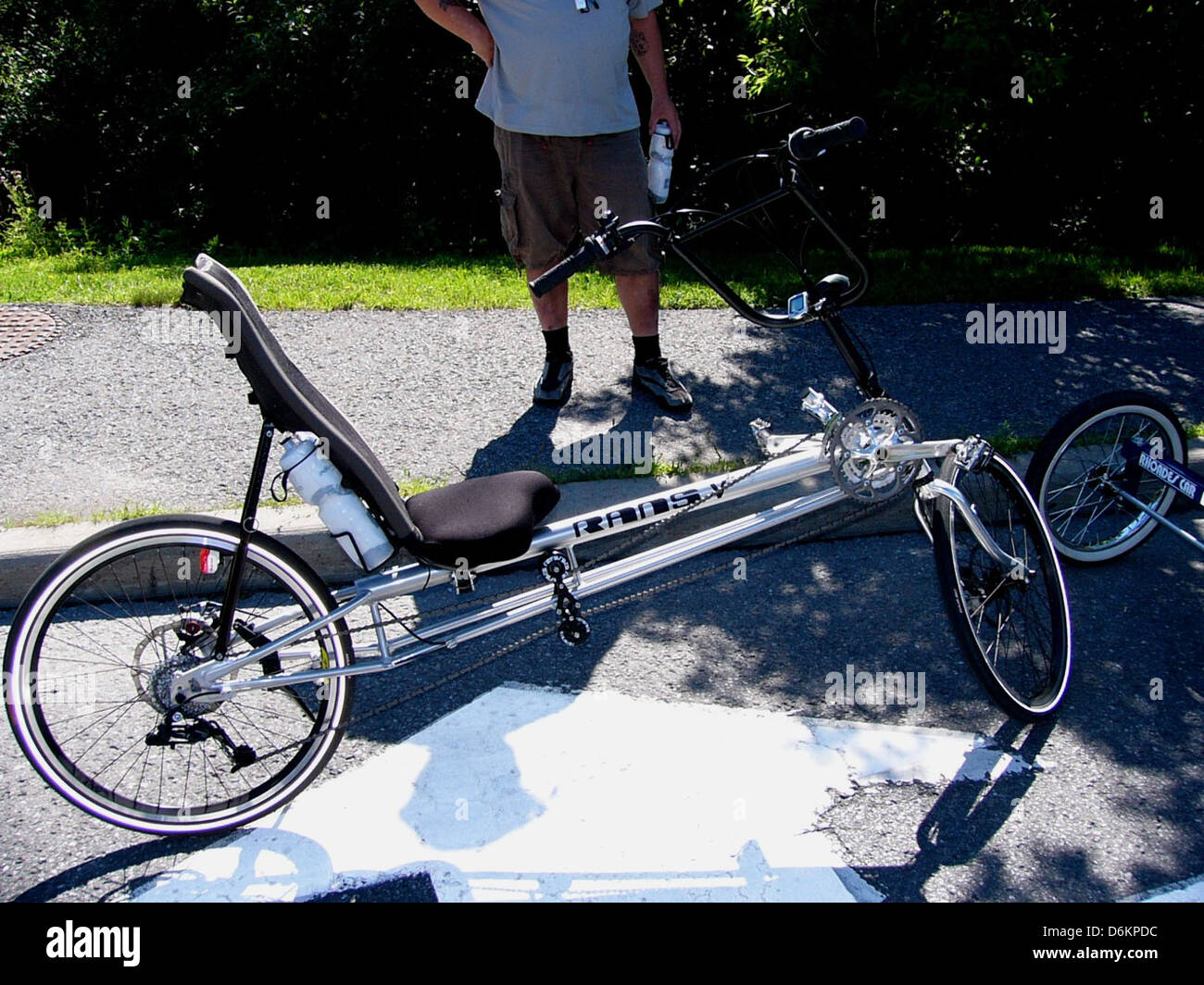 A Rans V recumbent bicycle designed for comfort and efficiency, shown ...