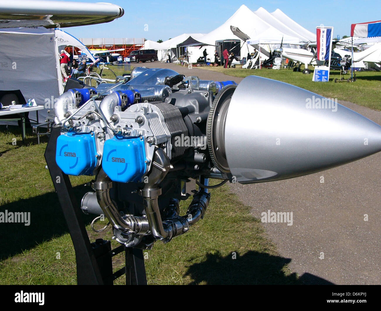 SMA SR305-230 diesel engine on display Stock Photo - Alamy