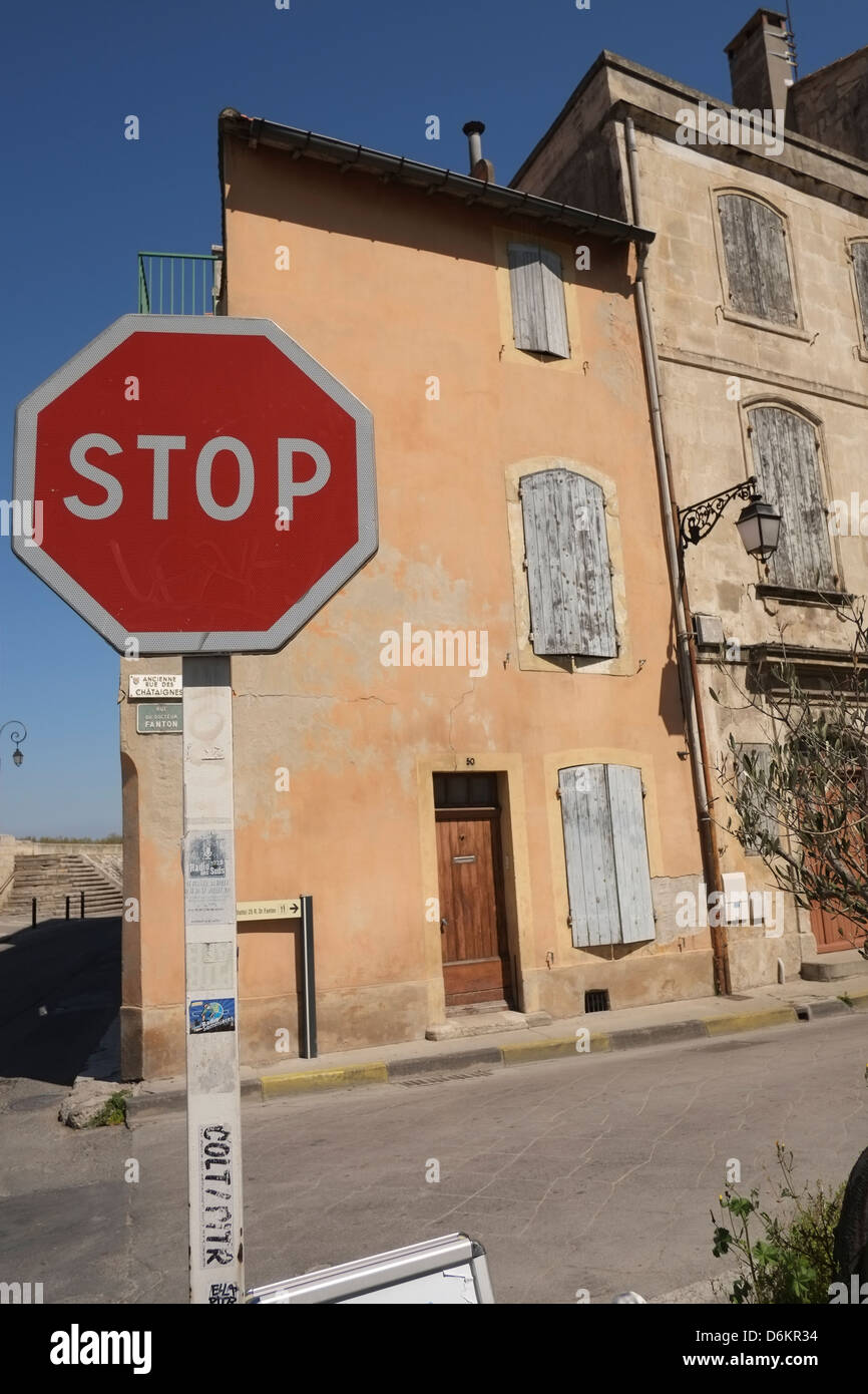 Stop Road Sign France High Resolution Stock Photography and Images - Alamy