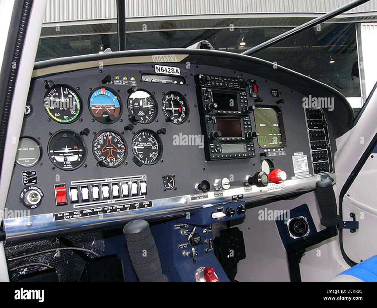 The instrument panel of the Symphony Aircraft SA-160, serial number 005 ...