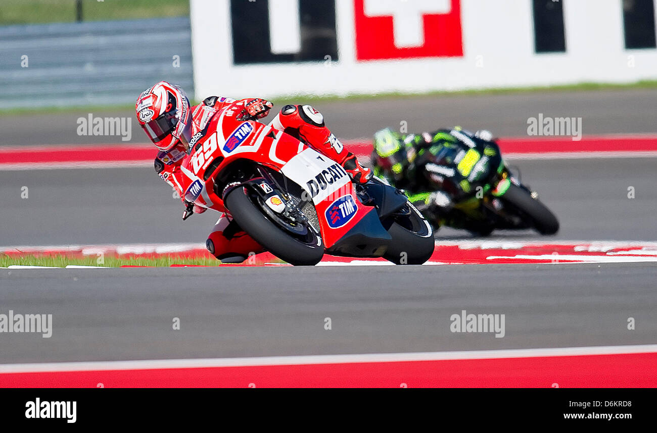 Austin, Texas, USA. 19th April, 2013. Nicky Hayden#69 MotoGP Free with ...