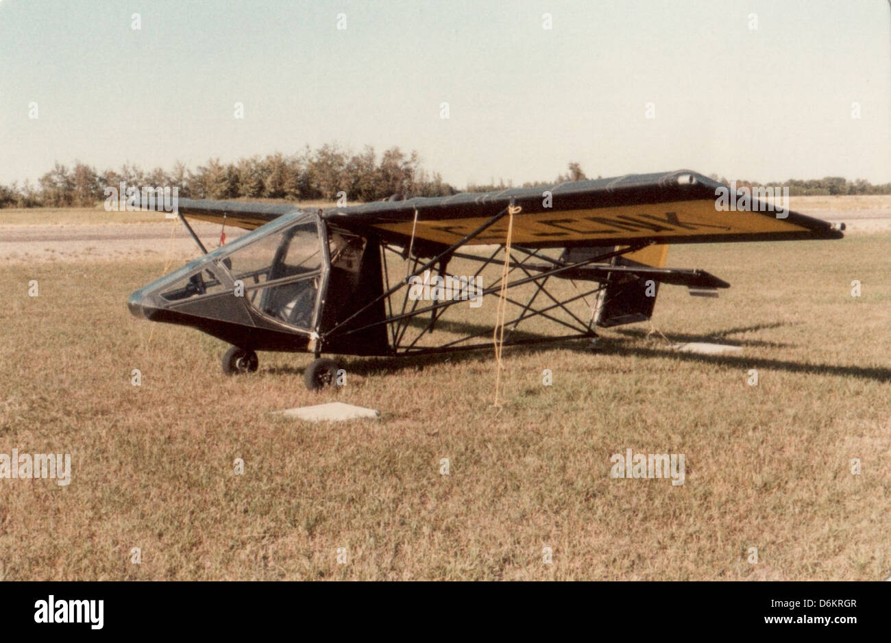 This image shows the Teratorn Tierra II C-ICNK, a light aircraft used ...