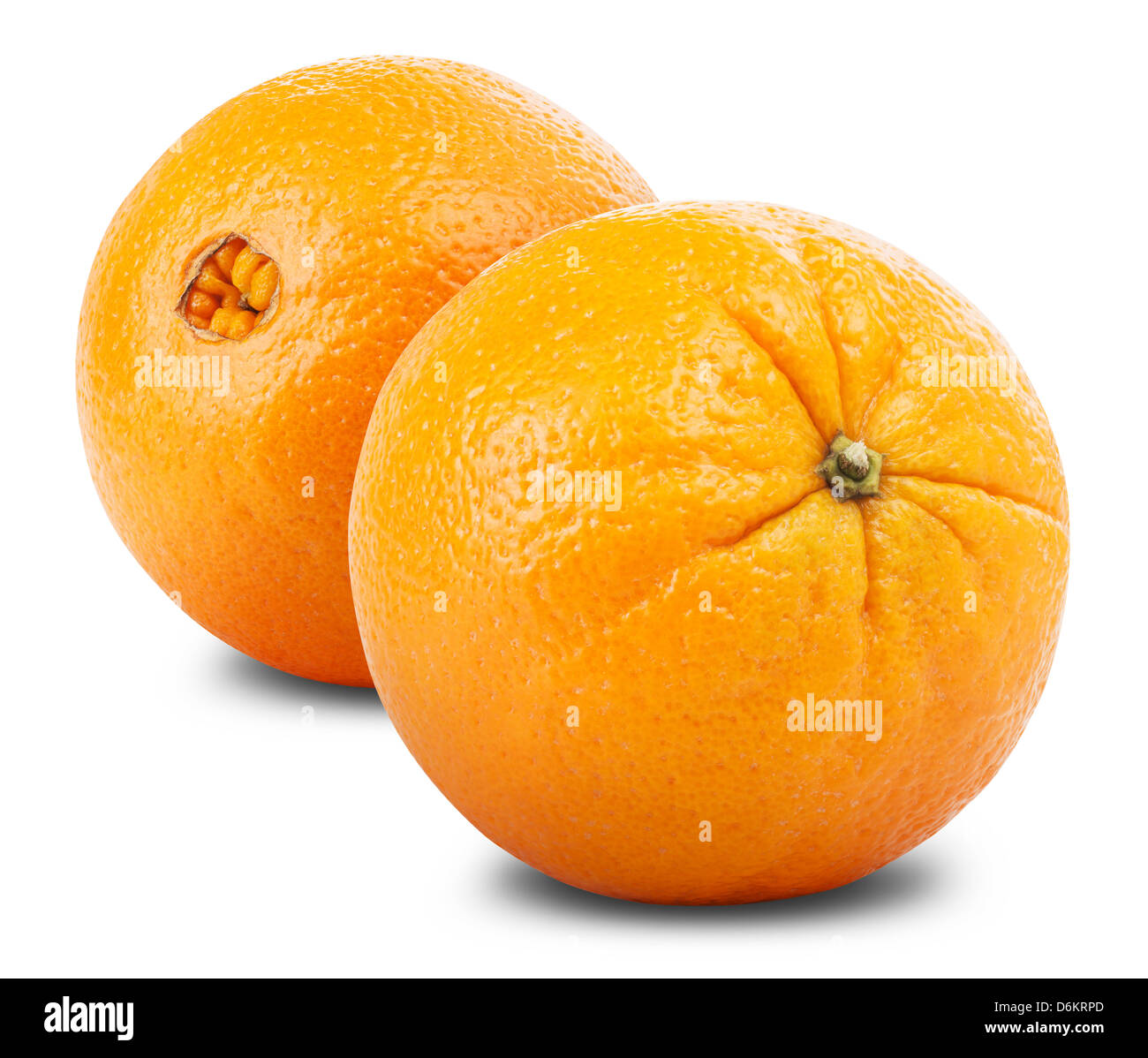 fresh fruit of orange. Isolated on white background. Close-up. Studio ...