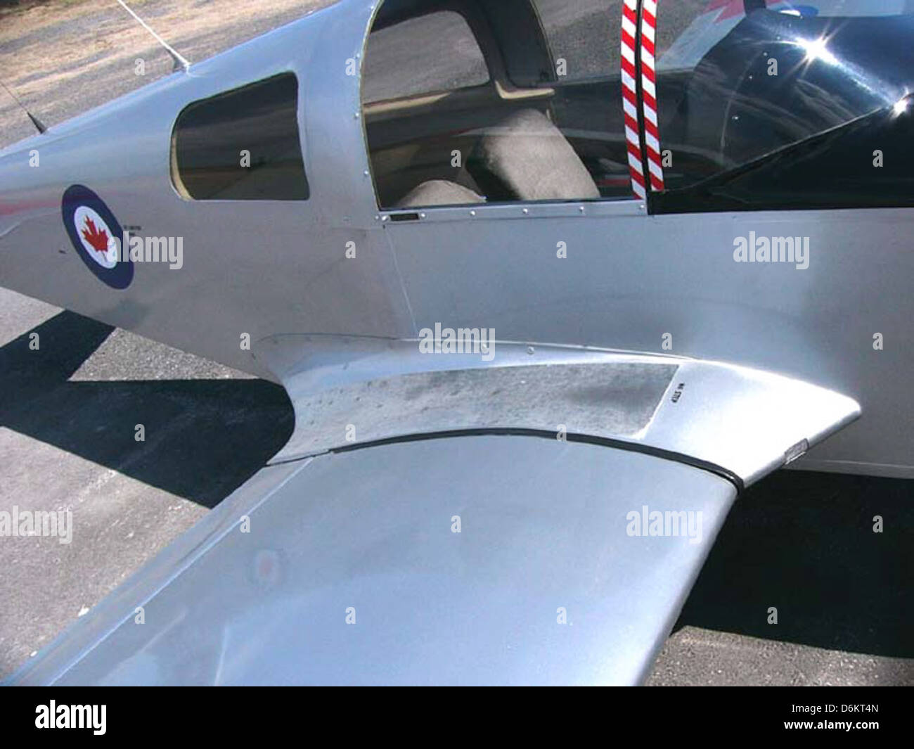 This image focuses on the wing root of an aircraft, an essential ...