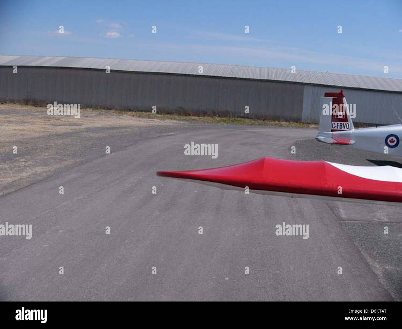 A detailed image of a wingtip, part of an aircraft's wing structure ...