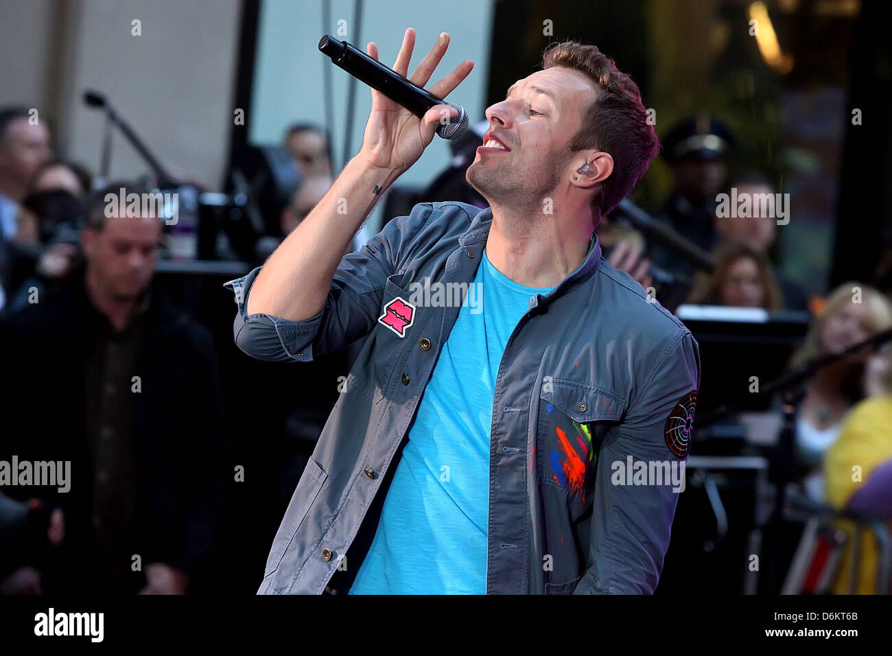Chris Martin Coldplay performing live on the 'Today' show as part of ...