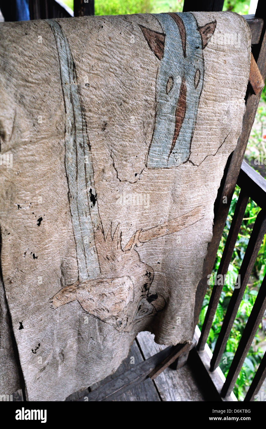 Indian paint leather - Fundacion BATAN in San Agustin. Department of ...