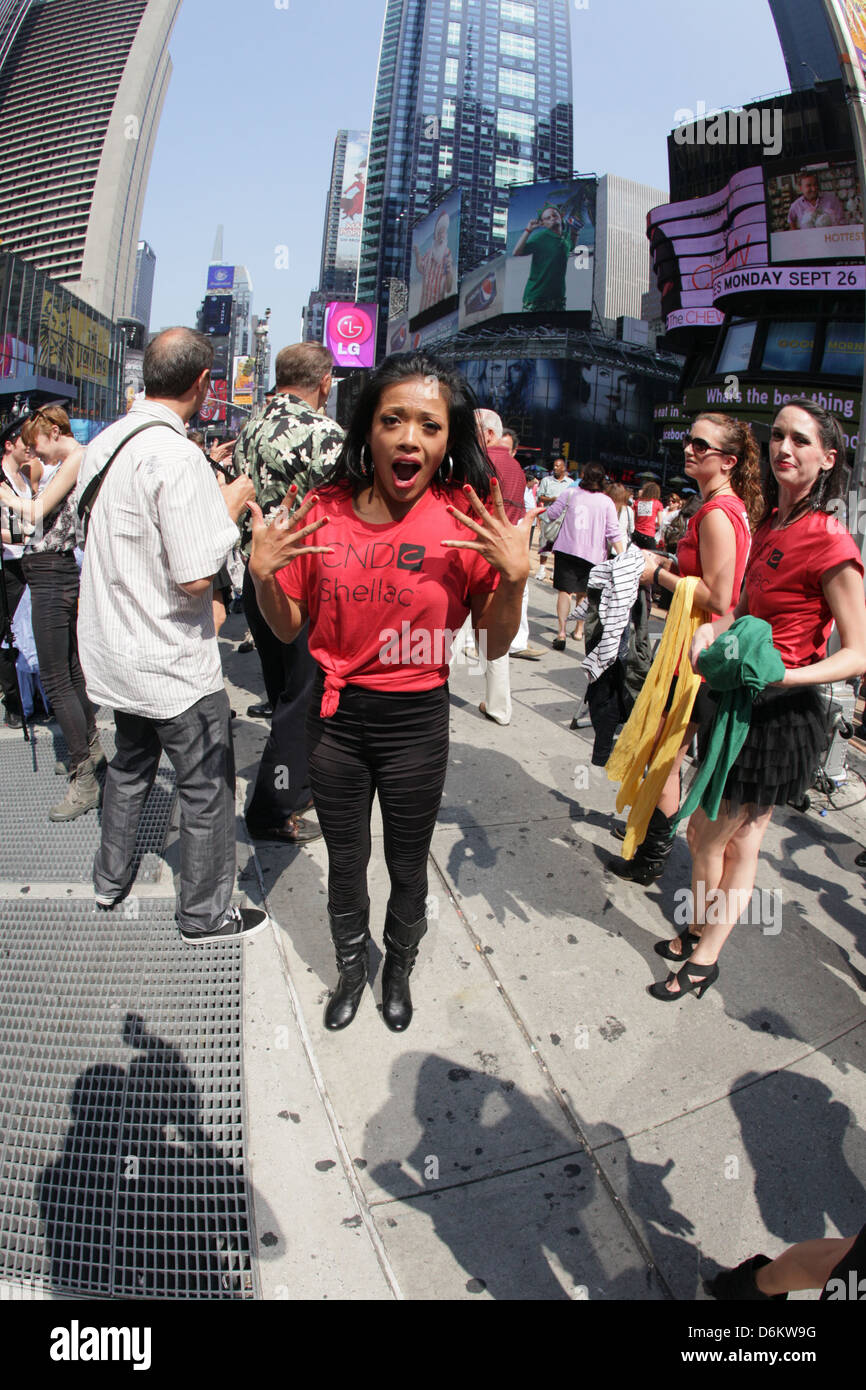 CND Shellac Flash Mob Dancers CND Shellac presents a Times Square Flash ...