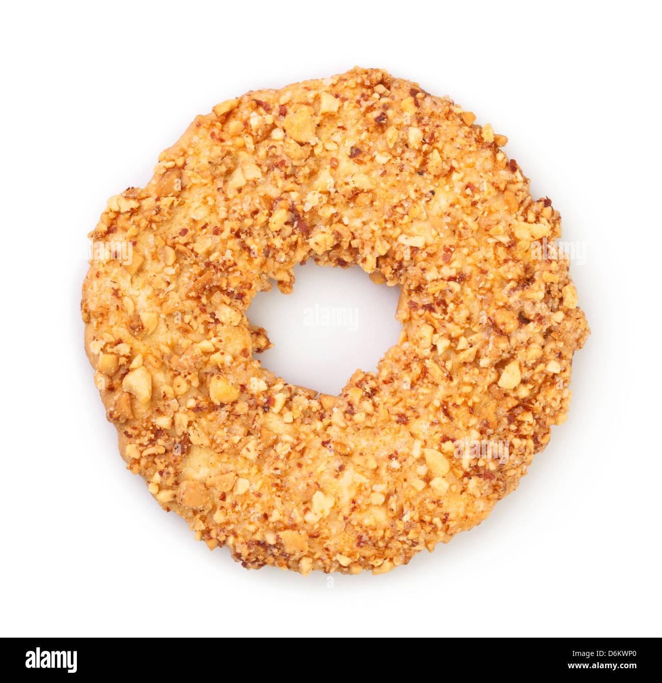 cookie one on white background Stock Photo - Alamy