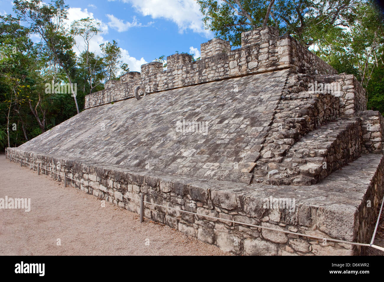 A Mayan Ball field, Yucatan, Mexico Stock Photo - Alamy