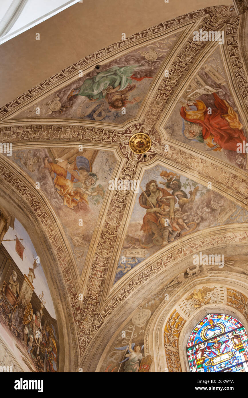 Art on the Ceiling of Nave of Santa Maria Novella Church in Florence ...
