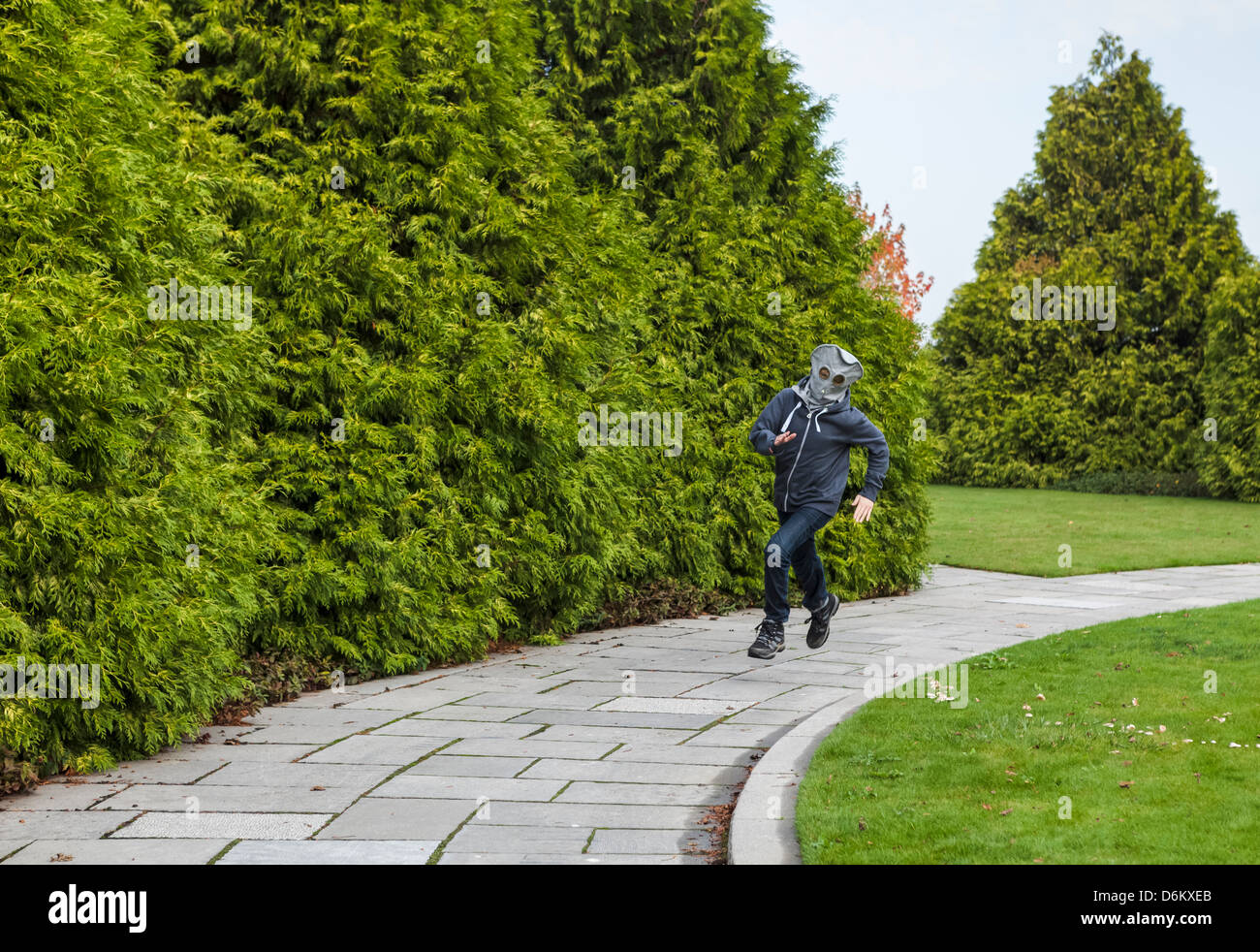 Running boy in gas mask, school history trip, Canadian War Memorial ...