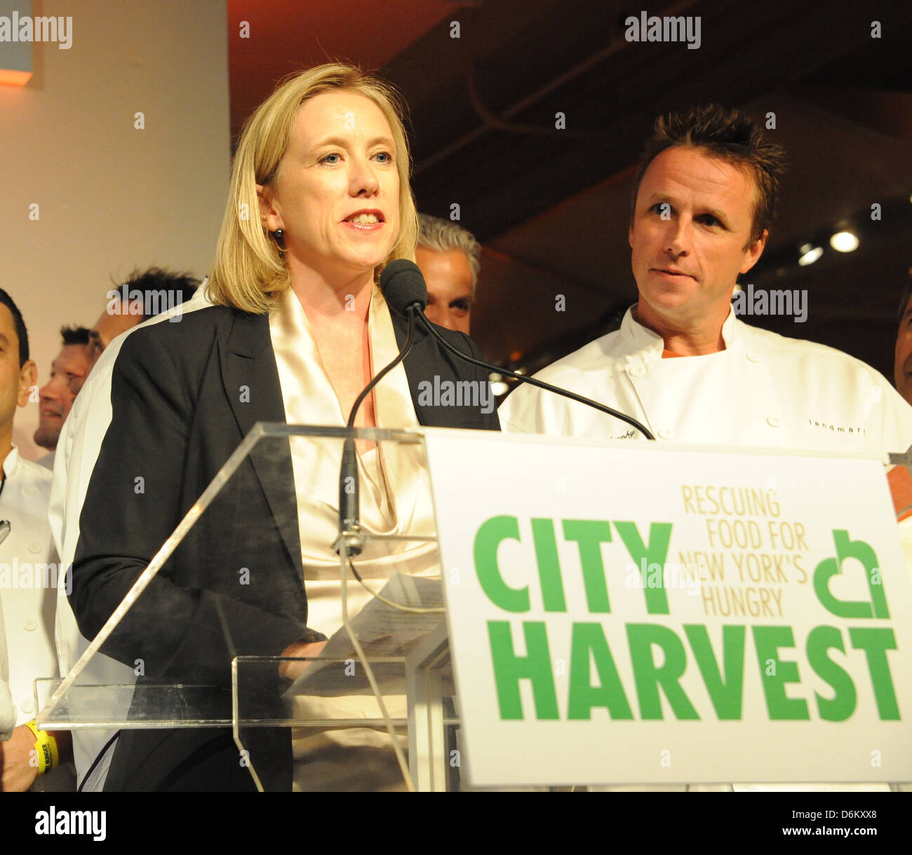 Jilly Stephens and Marc Murphy of Land Marc City Harvest hosts the ...