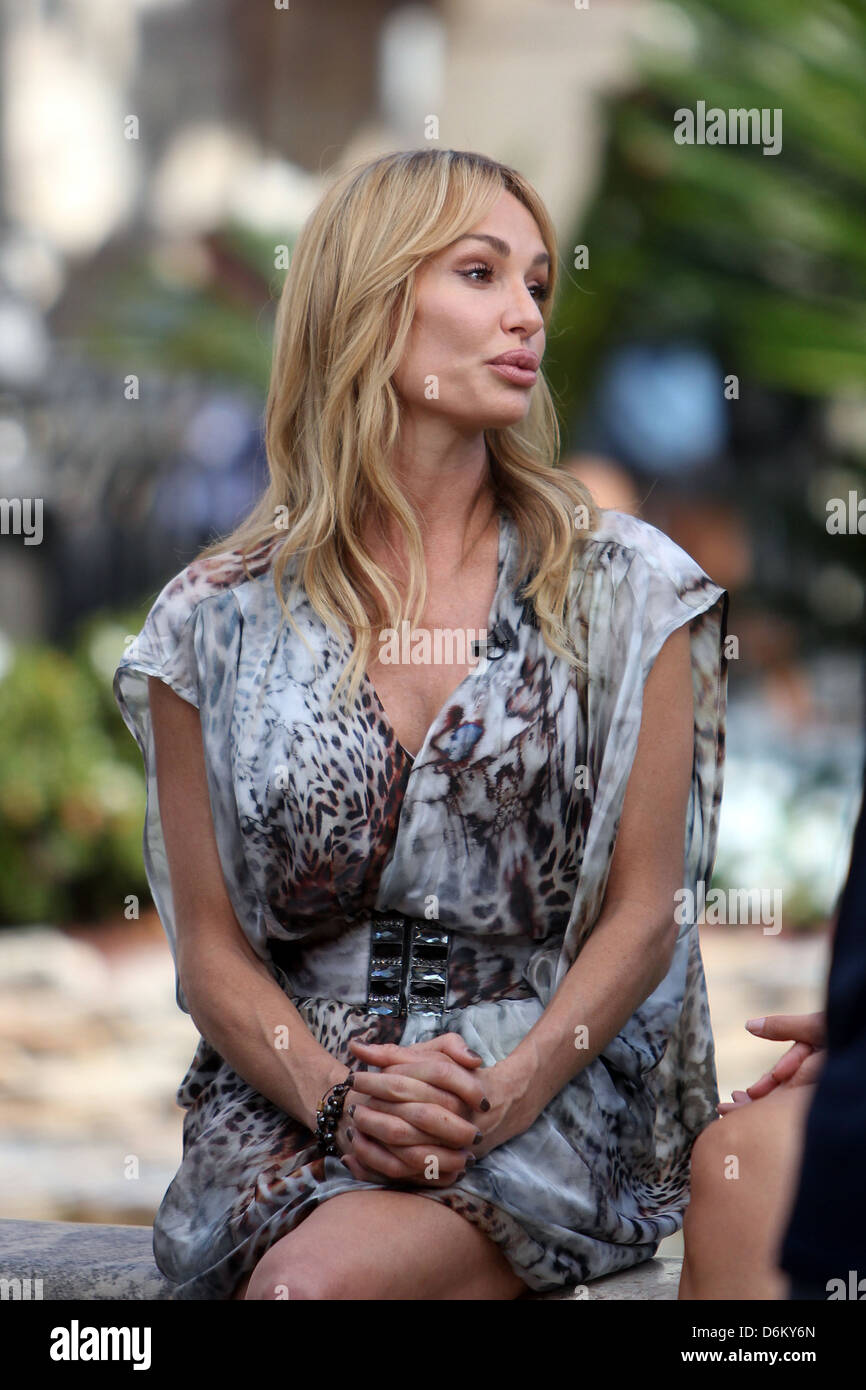 Taylor Armstrong at The Grove to film an appearance for the ...