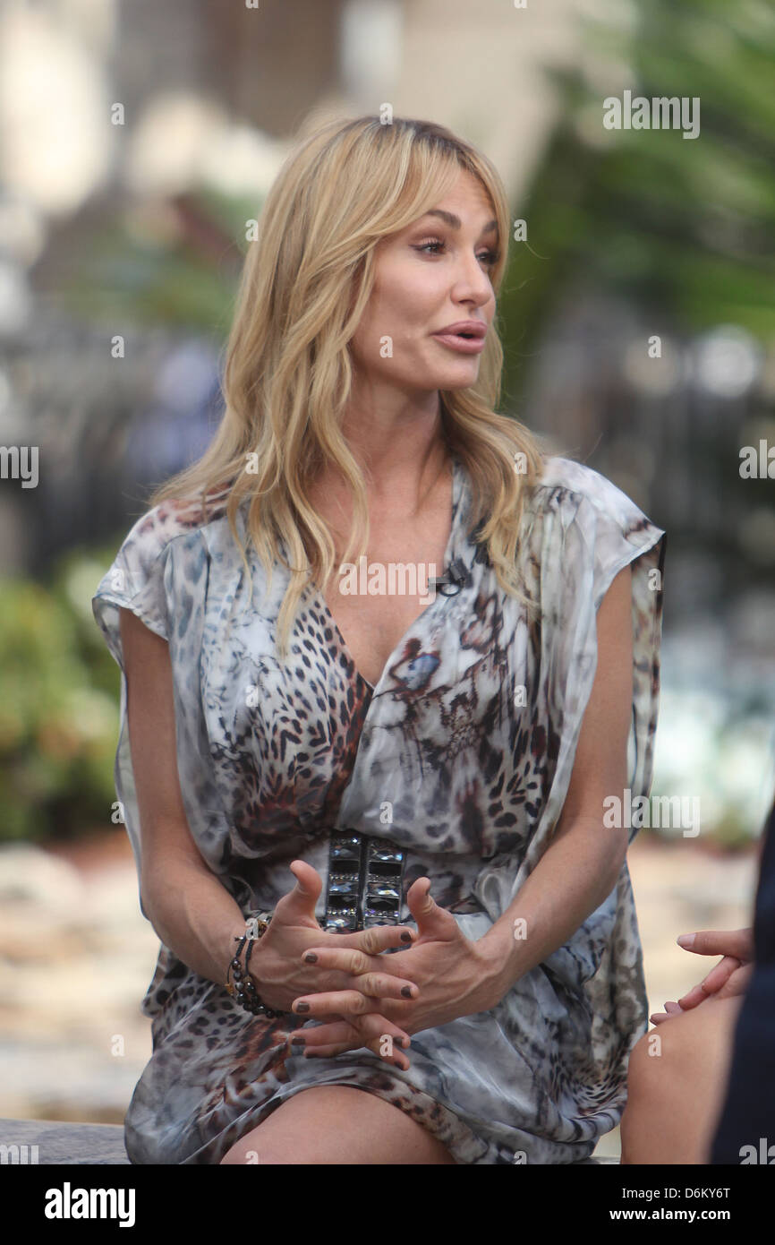 Taylor Armstrong at The Grove to film an appearance for the ...