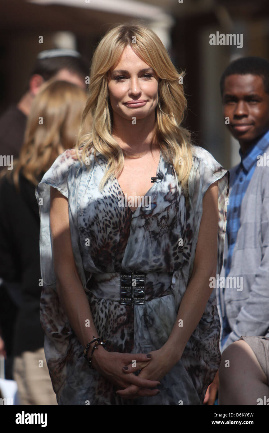 Taylor Armstrong at The Grove to film an appearance for the ...