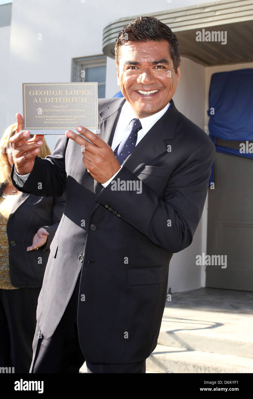 George Lopez George Lopez Auditorium dedication ceremony held at the ...