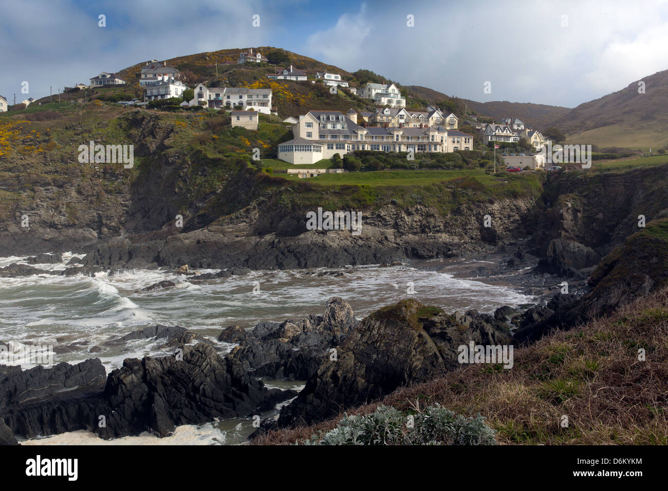Mortehoe Watersmeet Woolacombe Devon England UK Stock Photo - Alamy