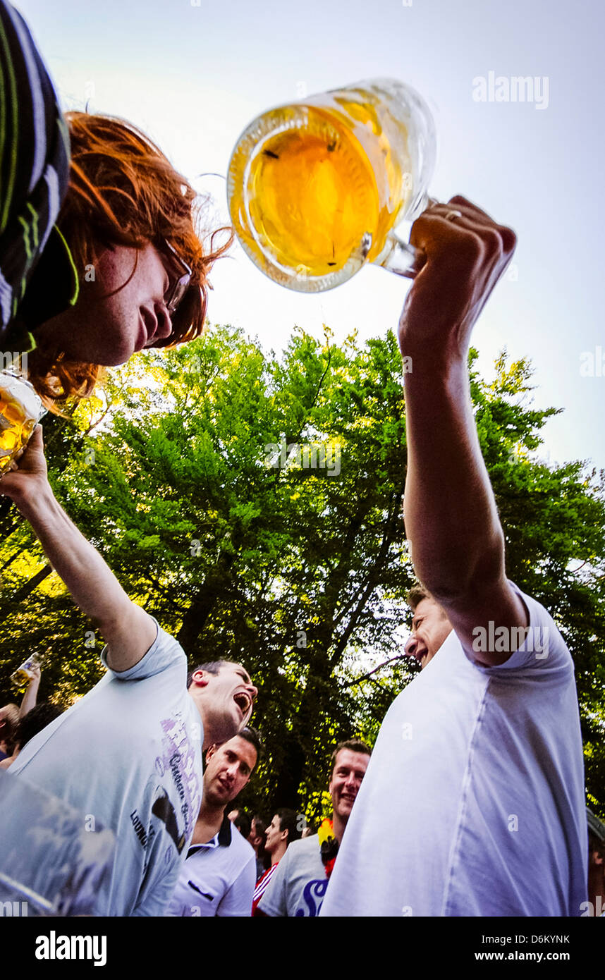Football fans in munich hi-res stock photography and images - Alamy