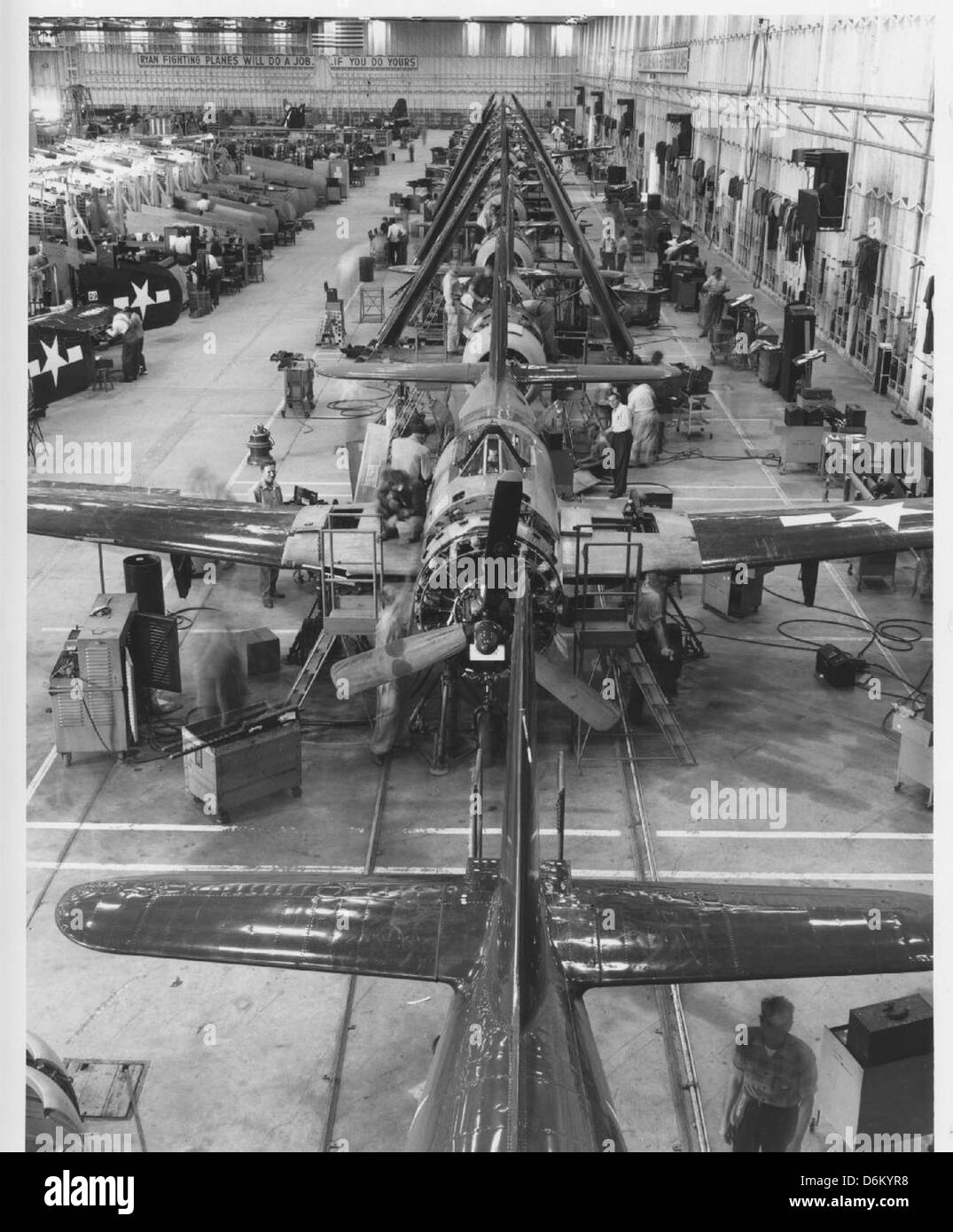 The Ryan FR-1 Fireball, a military aircraft developed in 1945, combined ...