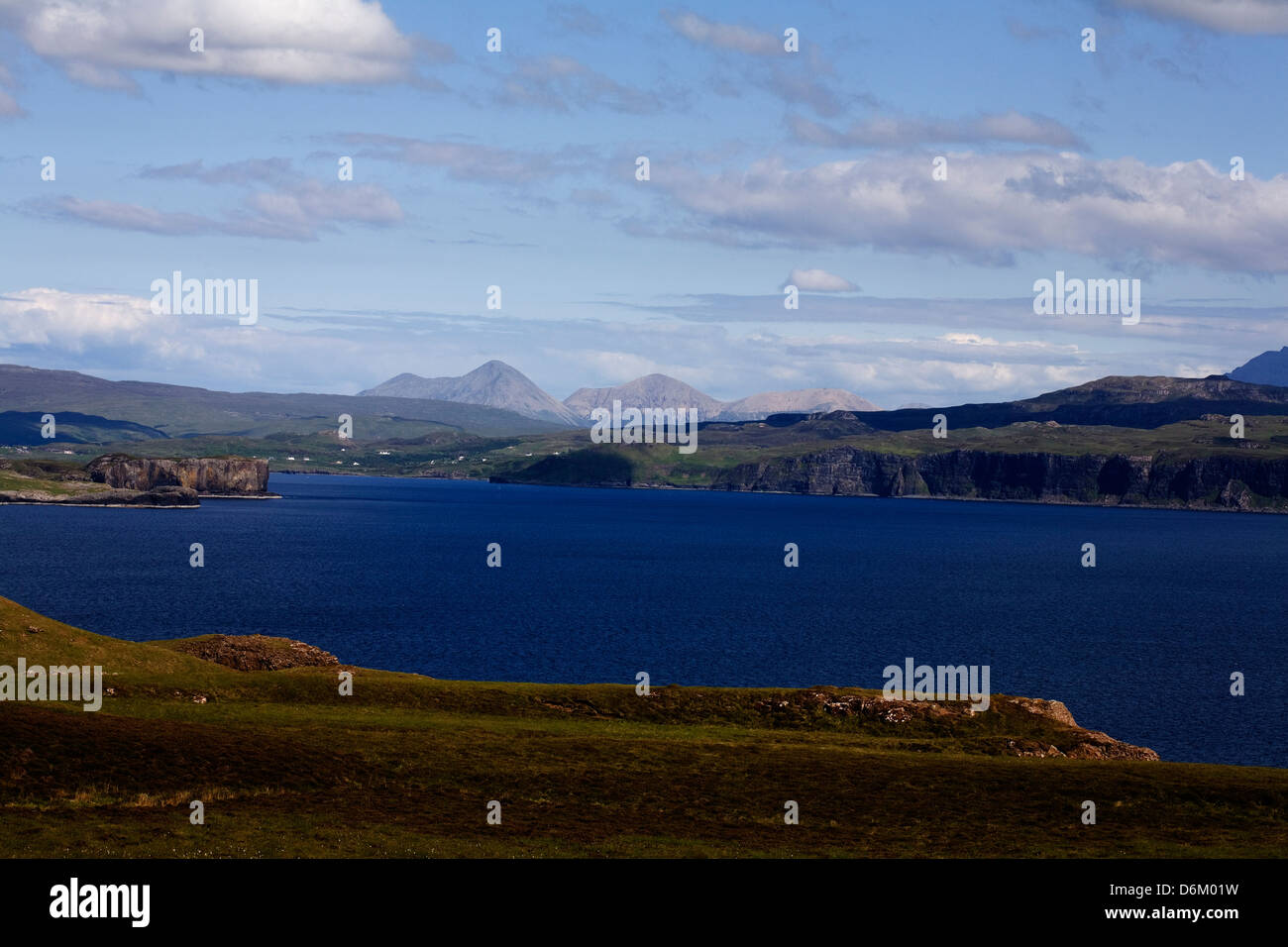 The Cuillin Harlosh Island and abandoned crofts Brandarsaig by Loch ...